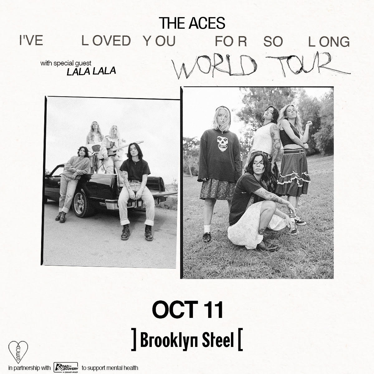 The Aces - WMSC 90.3 FM 10/11 Brooklyn Steel Giveaway